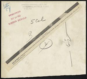 End of Bout as Referee Ruby Goldstein holds off Rocky Marciano to ...