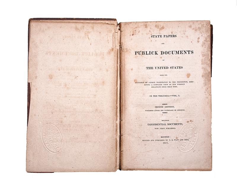 State papers and publick documents of the united states from the ...