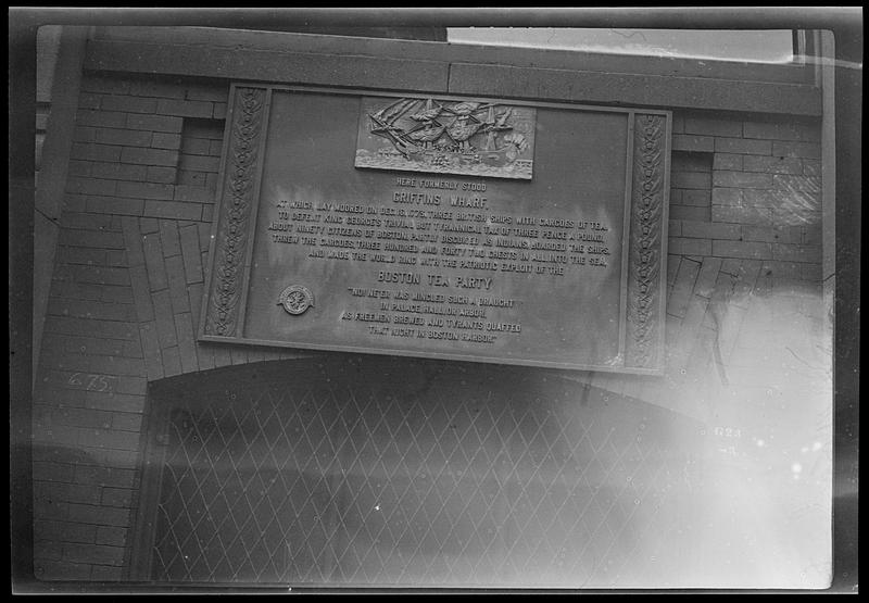 Boston Tea Party plaque - Digital Commonwealth