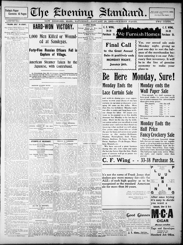 Evening Standard. January 28, 1905 - Digital Commonwealth