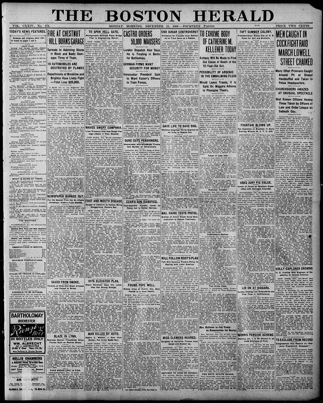 The Boston Herald. December 21, 1908 - Digital Commonwealth