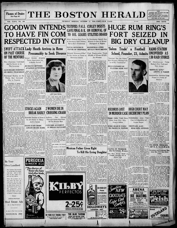 Boston Herald. October 17, 1929 - Digital Commonwealth