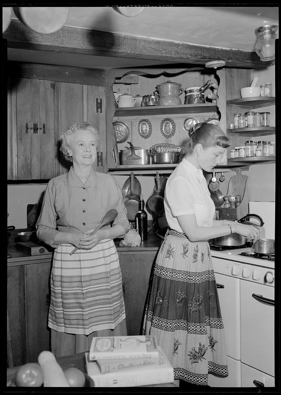 Omelette Making, Mrs. Chamberlain and Narcisse - Digital Commonwealth