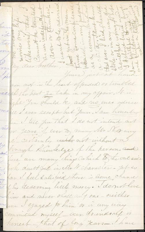 Letter from Ruth Ann B. Strout to John D. Long - Digital Commonwealth