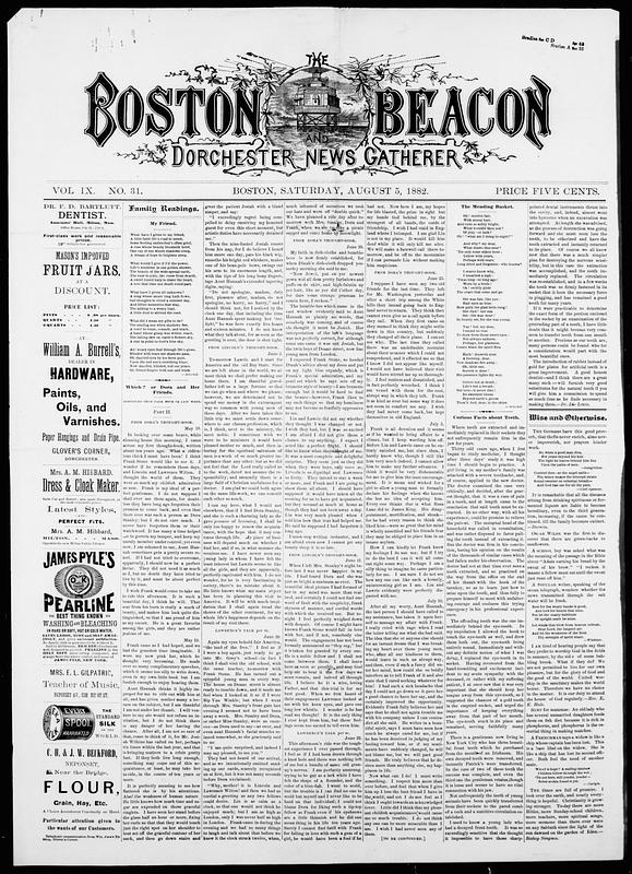The Boston Beacon and Dorchester News Gatherer, August 05, 1882 ...