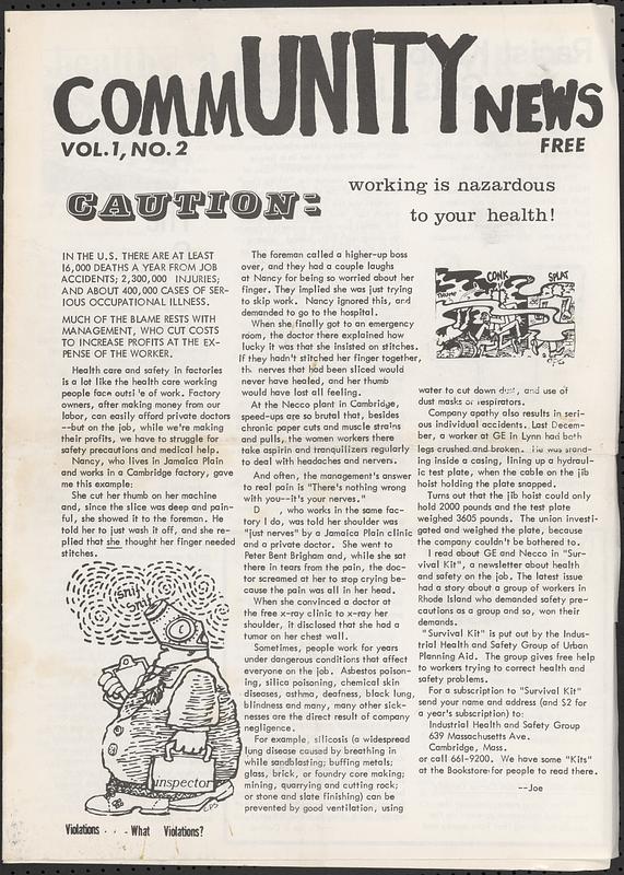 Community news. v. 1:no. 2 - Digital Commonwealth