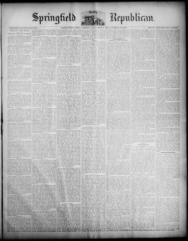 Springfield Weekly Republican - Digital Commonwealth