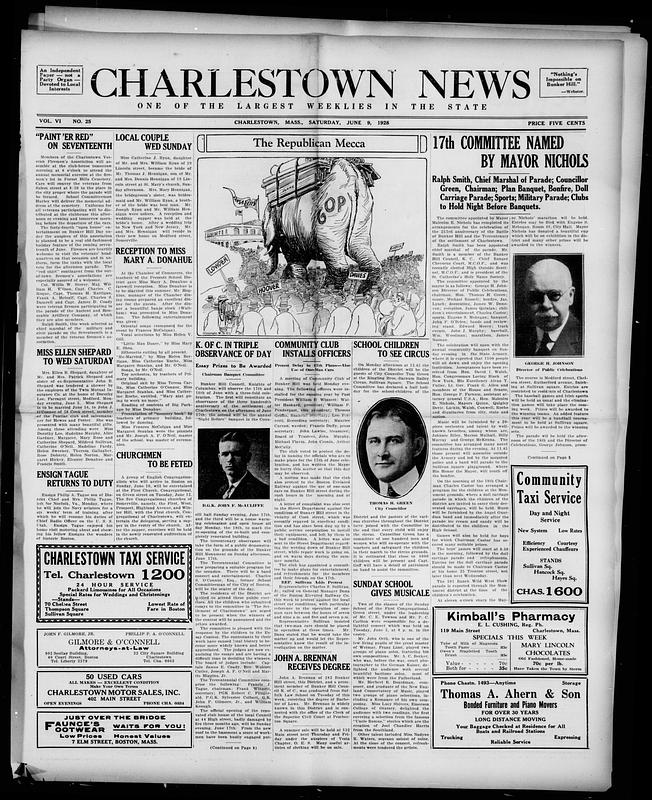 The Charlestown News. June 09, 1928 - Digital Commonwealth