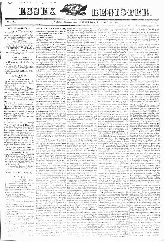 Essex Register. January 15, 1820 - Digital Commonwealth