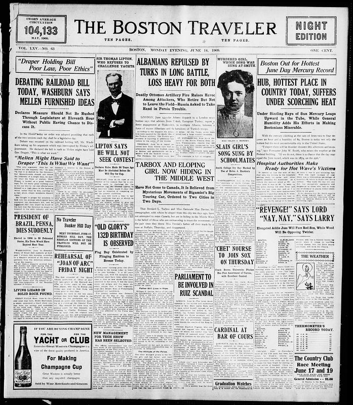 The Boston Traveler. June 14, 1909 - Digital Commonwealth