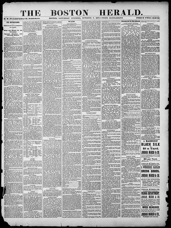 The Boston Herald. October 05, 1878 - Digital Commonwealth