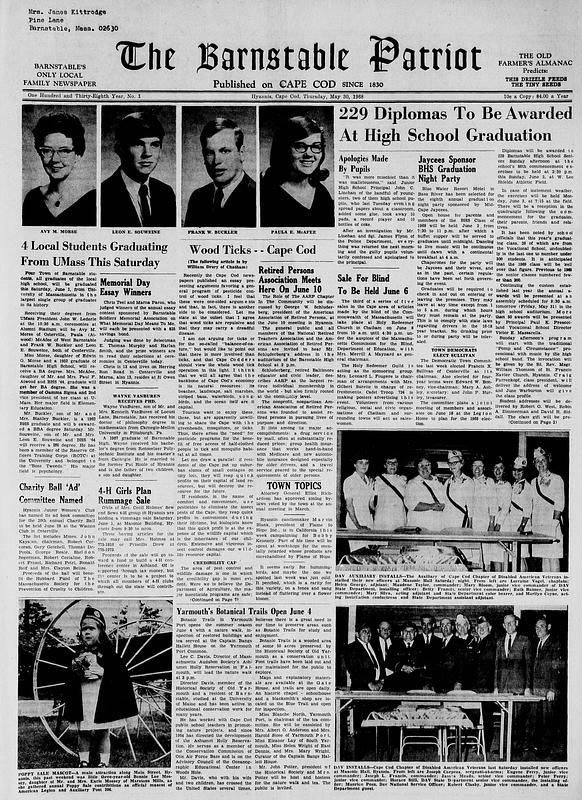Barnstable Patriot. May 30, 1968 - Digital Commonwealth