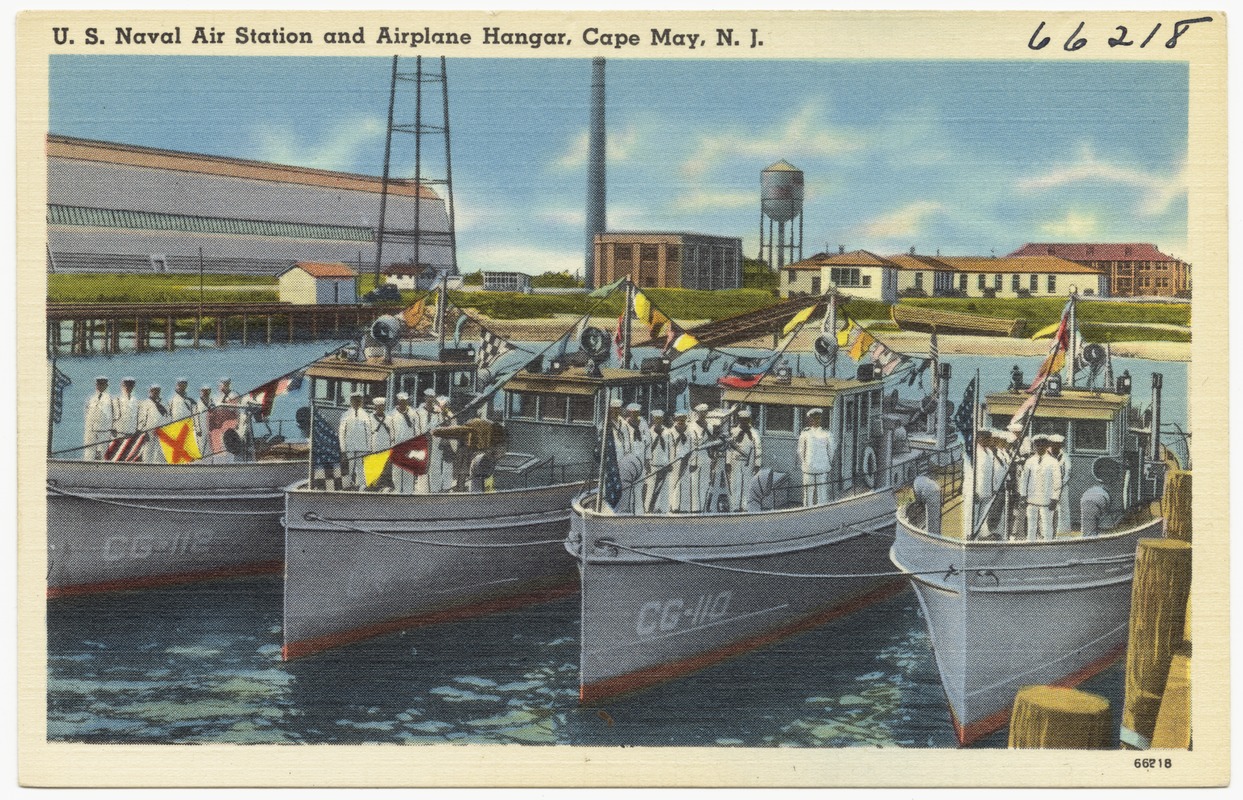 U. S. Naval air station and airplane hangar, Cape May, N. J. - Digital ...