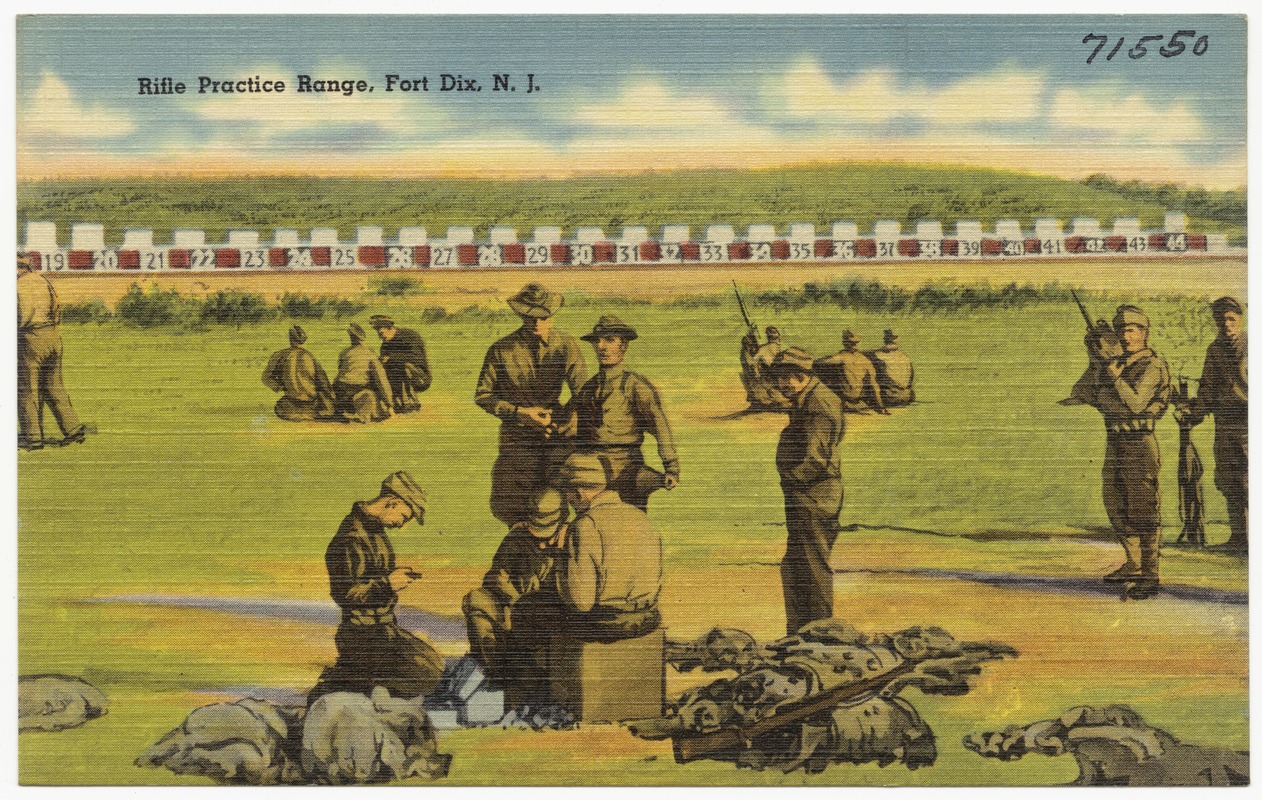 Rifle practice range, Fort Dix, N.J. - Digital Commonwealth