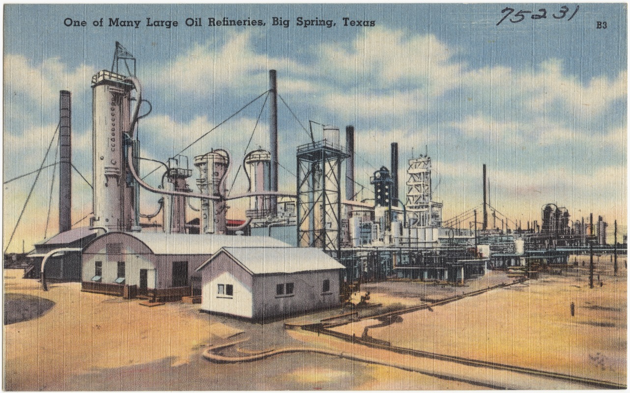 One of many large oil refineries, Big Spring, Texas - Digital Commonwealth