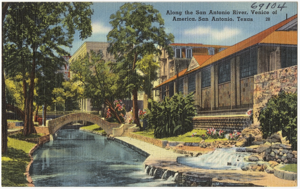 Along the San Antonio River, Venice of America, San Antonio, Texas ...