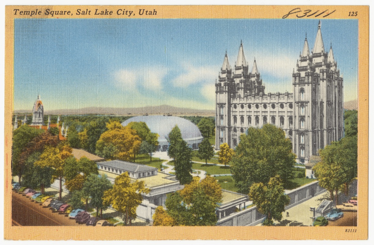 Temple Square, Salt Lake City, Utah - Digital Commonwealth