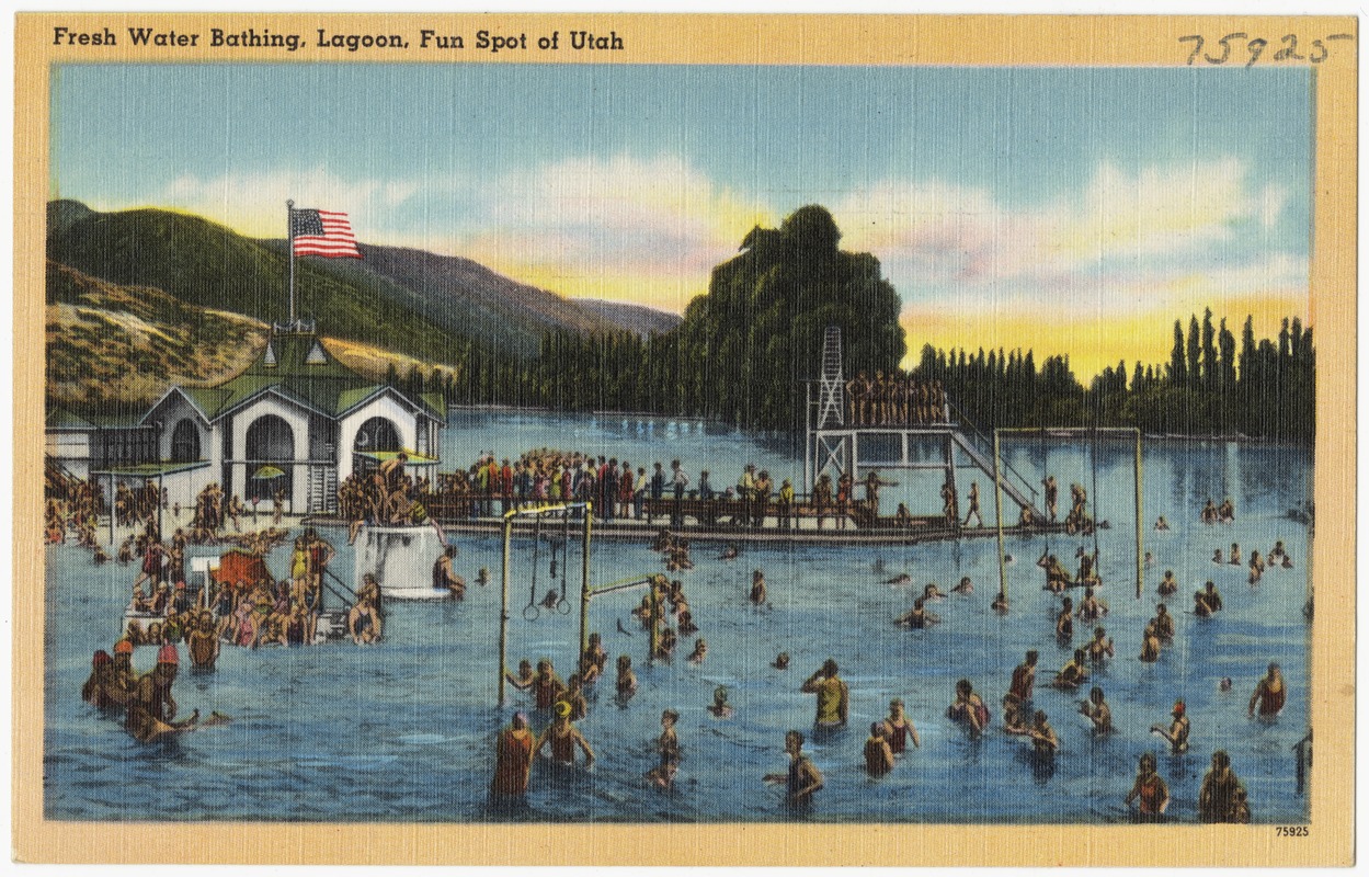 Fresh water bathing, Lagoon, fun spot of Utah - Digital Commonwealth