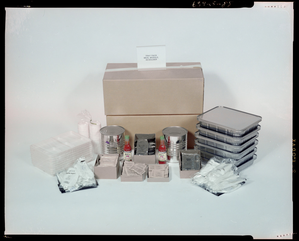Tray pack, meal module, 36-soldier - Digital Commonwealth