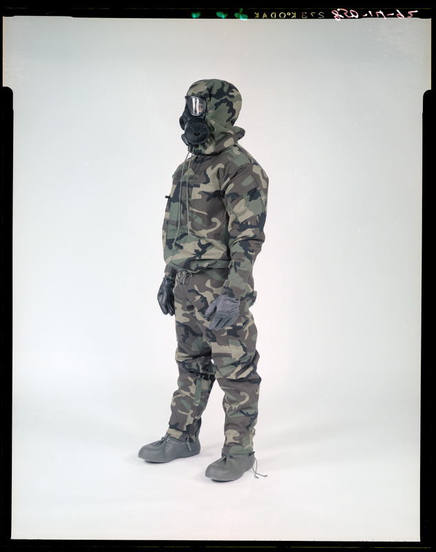 IPL advanced battle dress overgarmet, side view - Digital Commonwealth