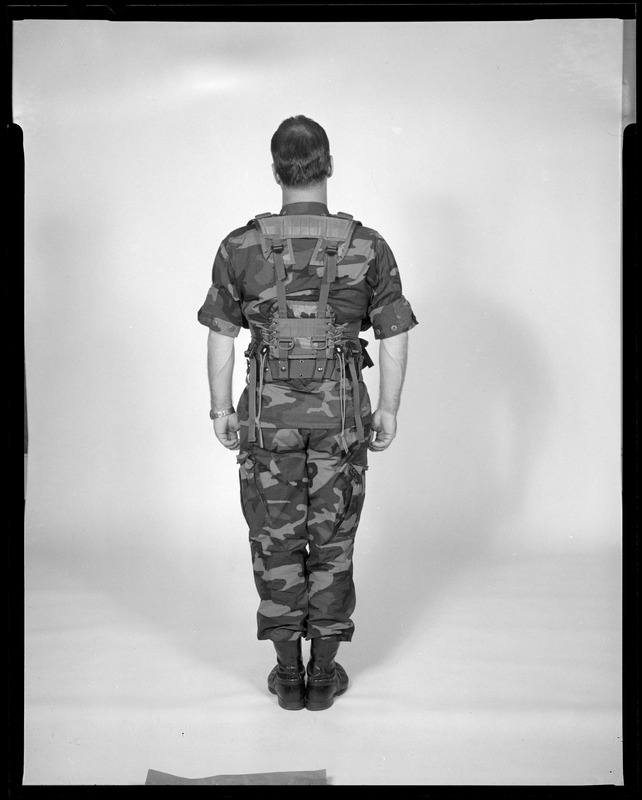IPL, tactical load bearing vest, back view - Digital Commonwealth