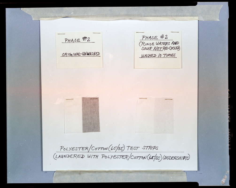 Polyester/cotton (65/35) test strips, phase #2 - Digital Commonwealth