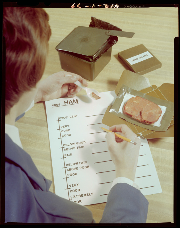 Test tasting ready to eat meal C - Digital Commonwealth