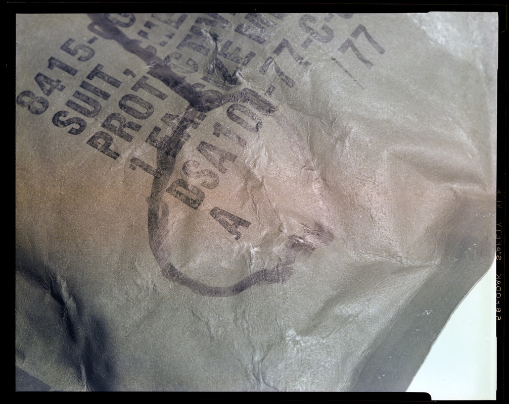 Packaging, barrier bag with pinhole defect - Digital Commonwealth