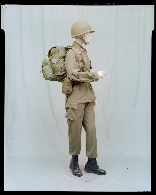 CEMEL, womens field uniform with pack - Digital Commonwealth