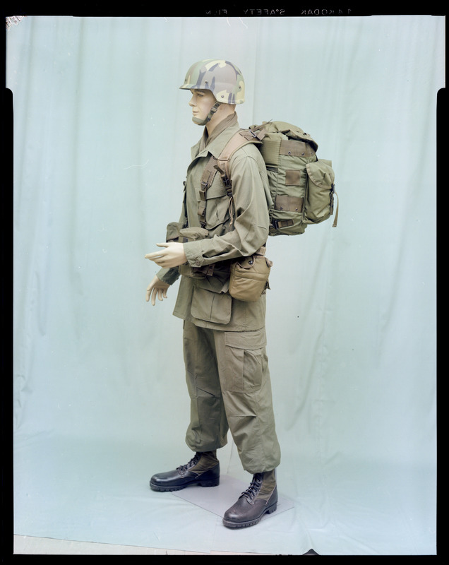 CEMEL mens field uniform with pack - Digital Commonwealth
