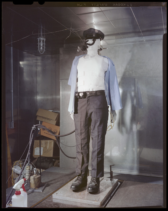 CEMEL ballistic under-garmet on copper man - Digital Commonwealth