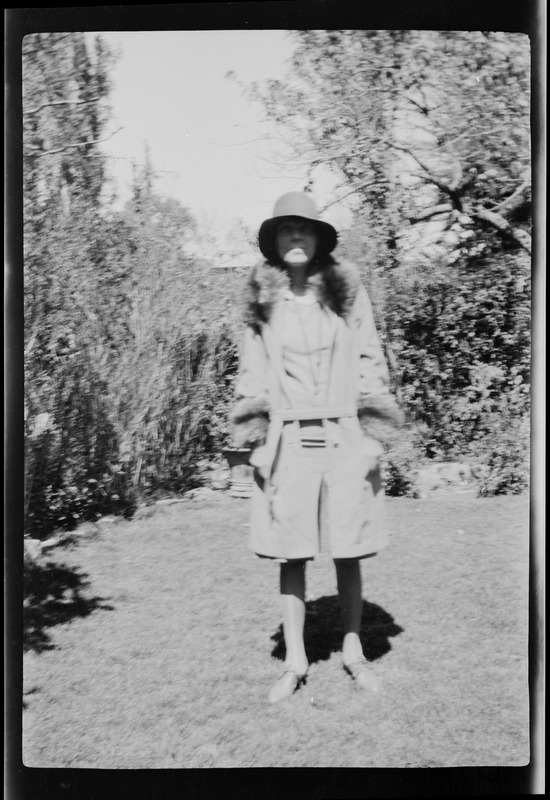 Quinta Bates garden, Mrs. Mahlon Miller in the garden - Digital ...