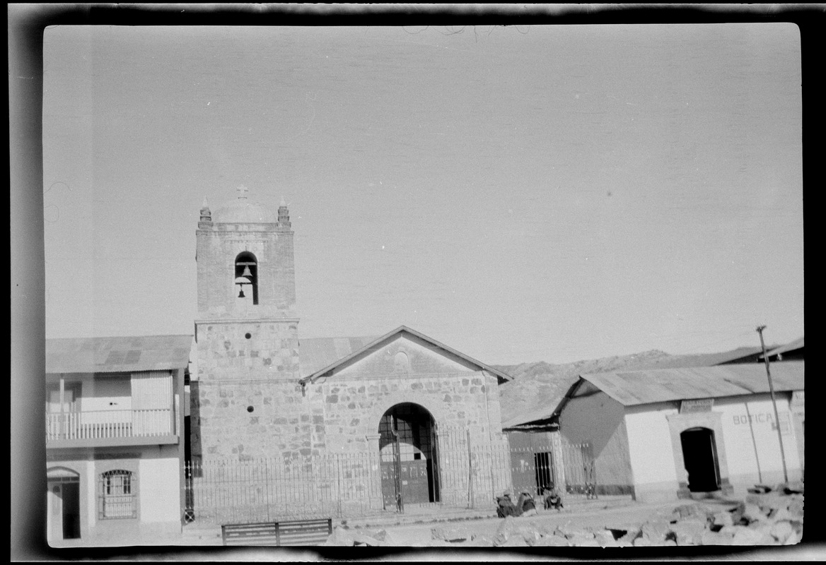 Juliaca, Peru, old church in the market place - Digital Commonwealth