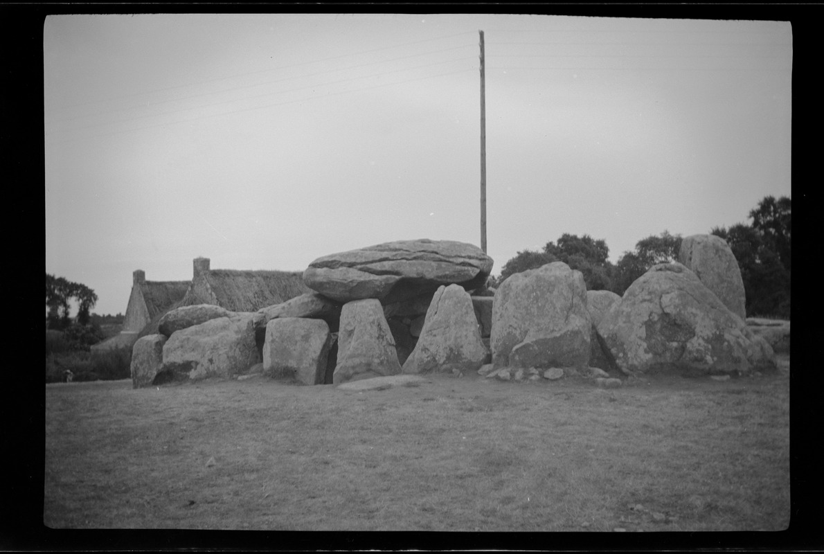 The dolmen at Carnac, Brittany, France - Digital Commonwealth