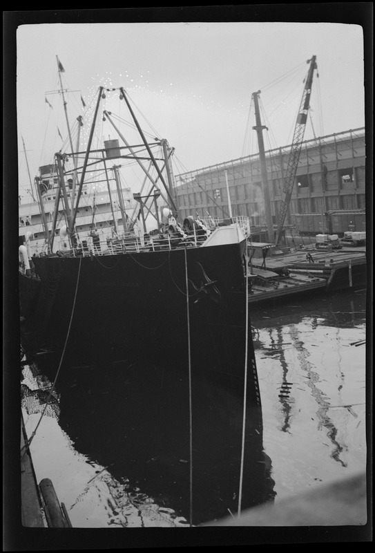 S. S. American Trader in port at New York - Digital Commonwealth