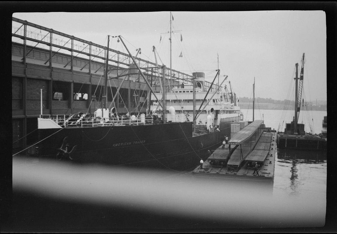 S. S. American Trader in port at New York - Digital Commonwealth