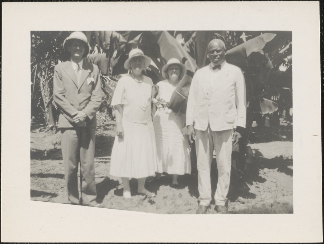 St. Kitts, B. W. I., right to left, Mr. John J. Hanley, Miss Agnes ...