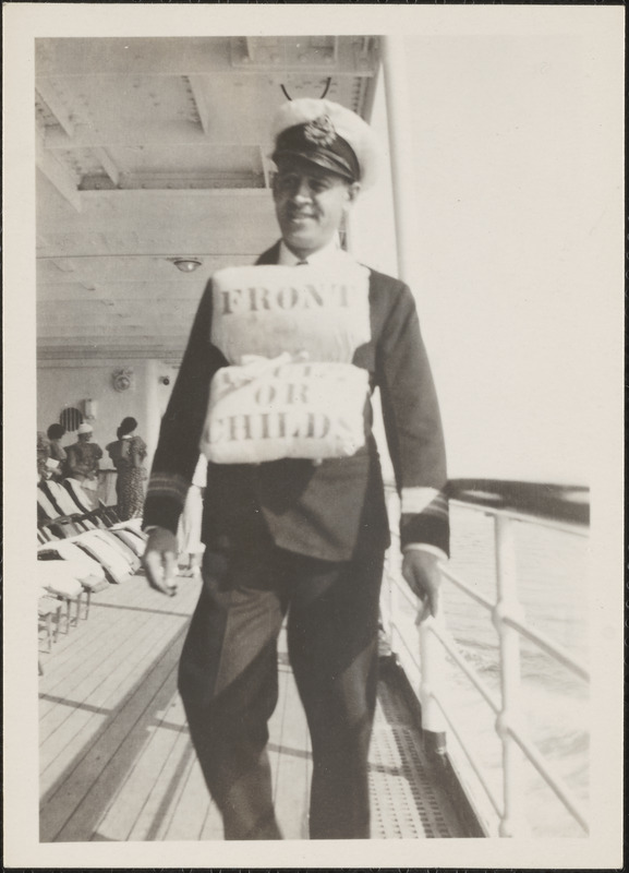 Purser, S. S. Lady Drake, fire drill, en route to Barbados - Digital ...