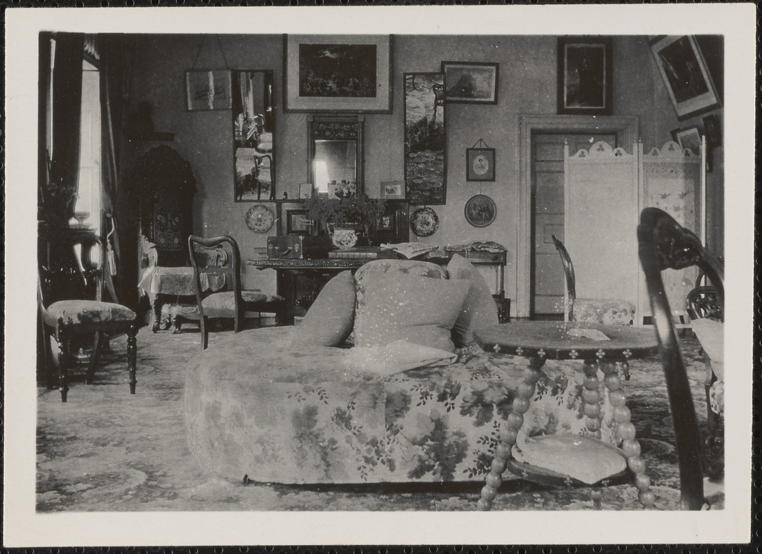 Drawing room at Derrynane, home of Daniel O'Connell, Co. Kerry ...