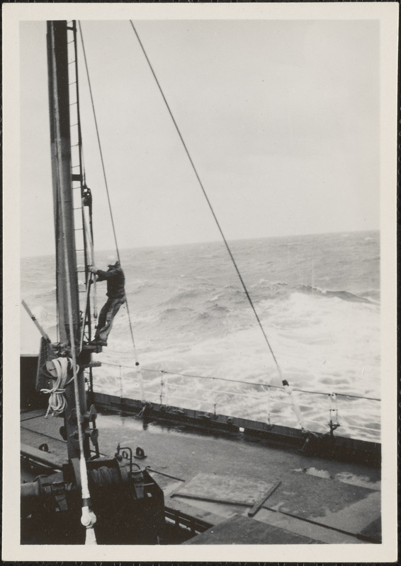 Rough sea after the big storm, S. S. American Trader - Digital Commonwealth