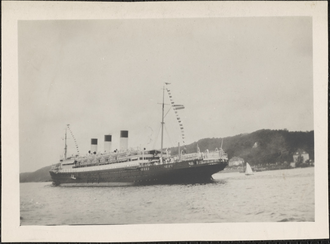 The S. S. Reliance Hamburg-American Line en route to Hamburg at end of ...