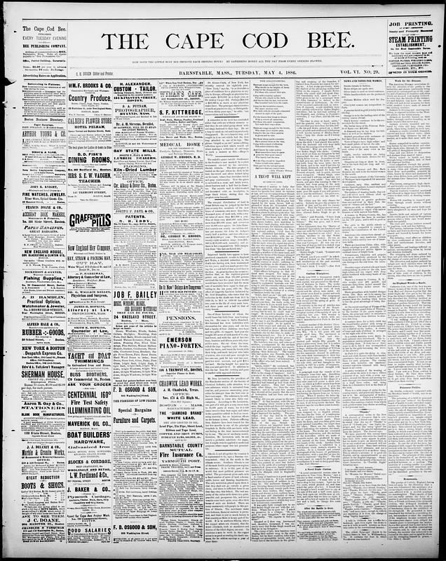 The Cape Cod Bee. May 04, 1886 - Digital Commonwealth