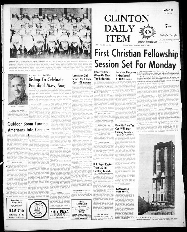 Clinton Daily Item. June 19, 1965 - Digital Commonwealth