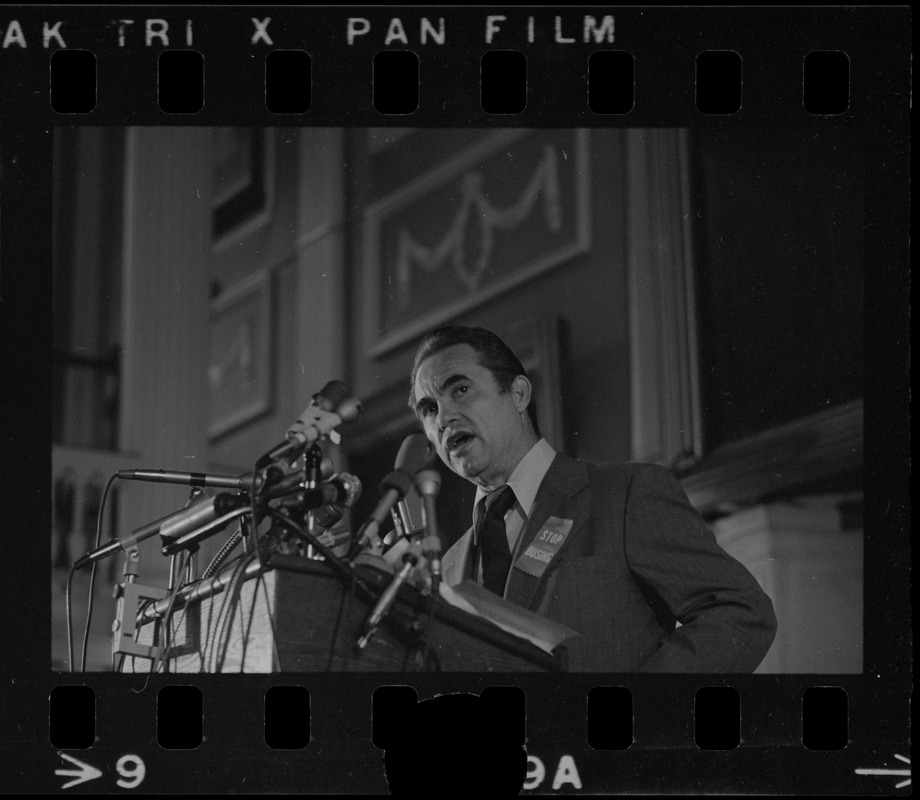 George Wallace speaking at campaign rally at Faneuil Hall - Digital ...