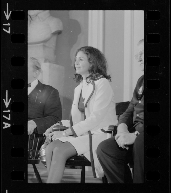 Cornelia Wallace at George Wallace campaign rally at Faneuil Hall ...