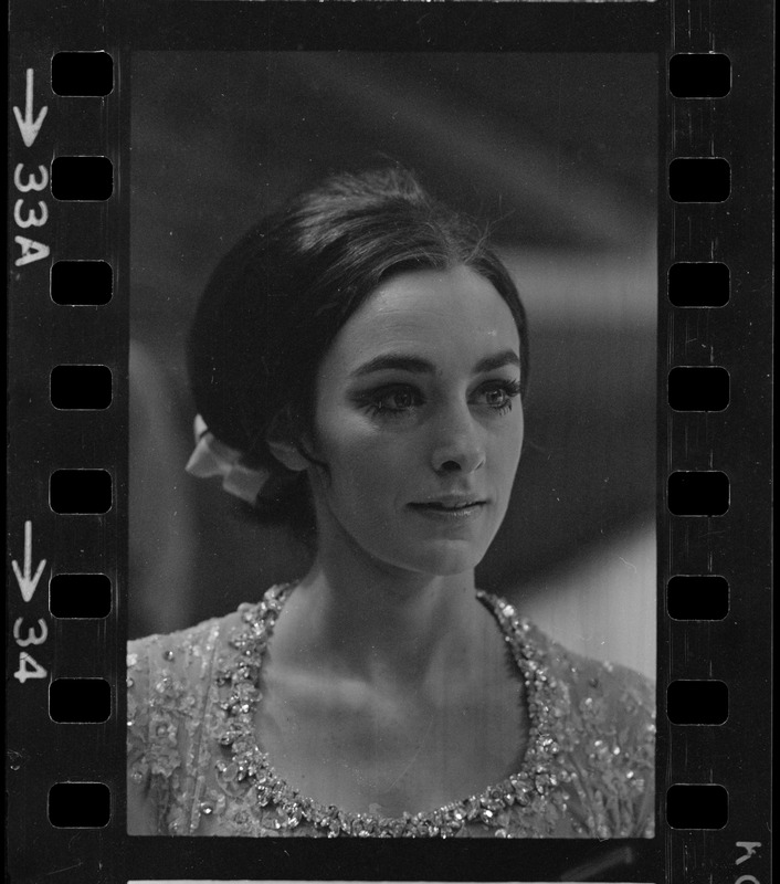 Peggy Fleming, champion skater, as she appeared at Boston Garden ...