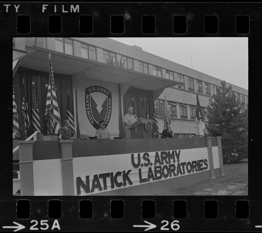 General William C. Westmoreland speaking at U.S. Army Natick ...