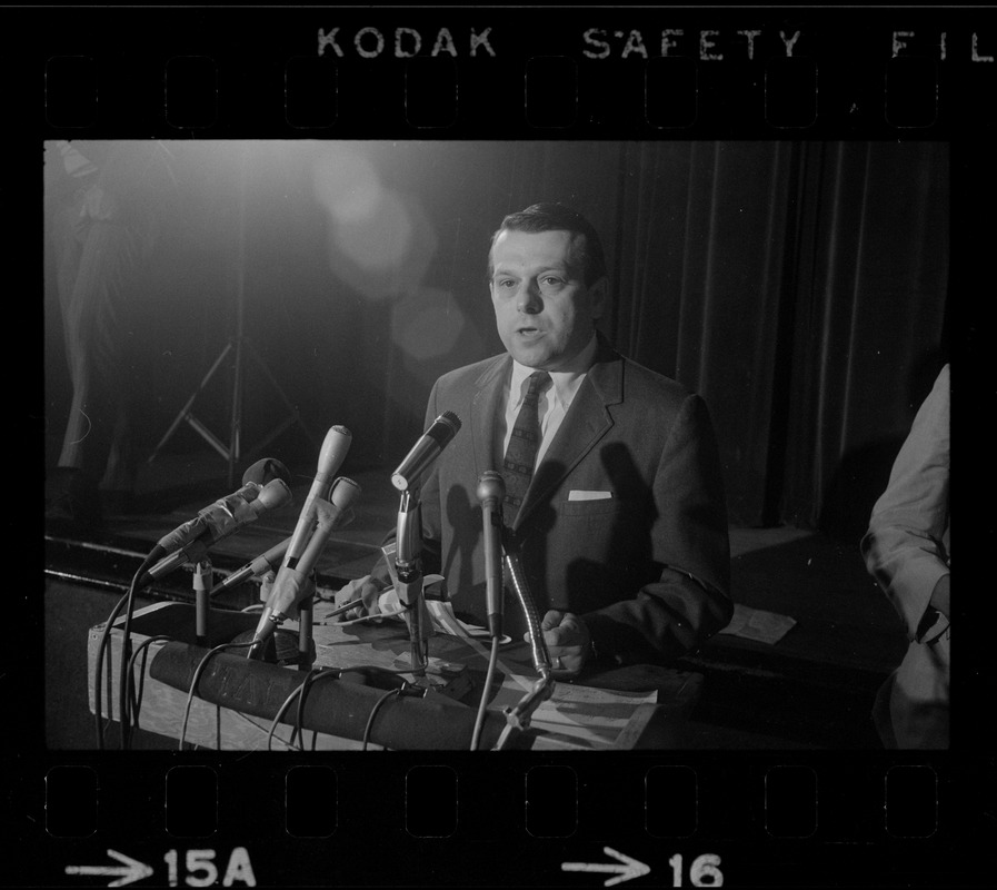 Sen. John J. Conte speaking at Walpole State Prison rally for better ...