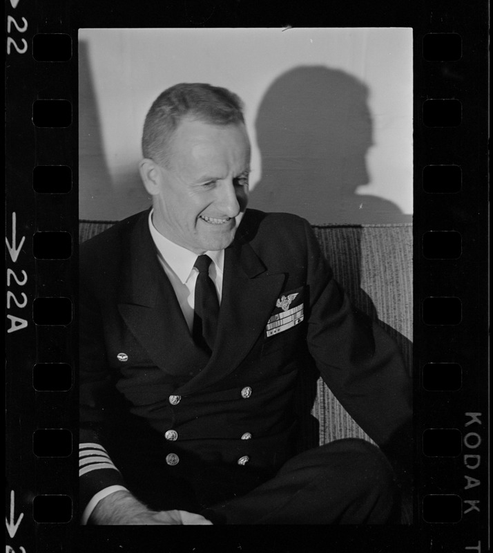 Possibly Captain Gordon H. Hartley aboard the aircraft carrier Wasp in ...