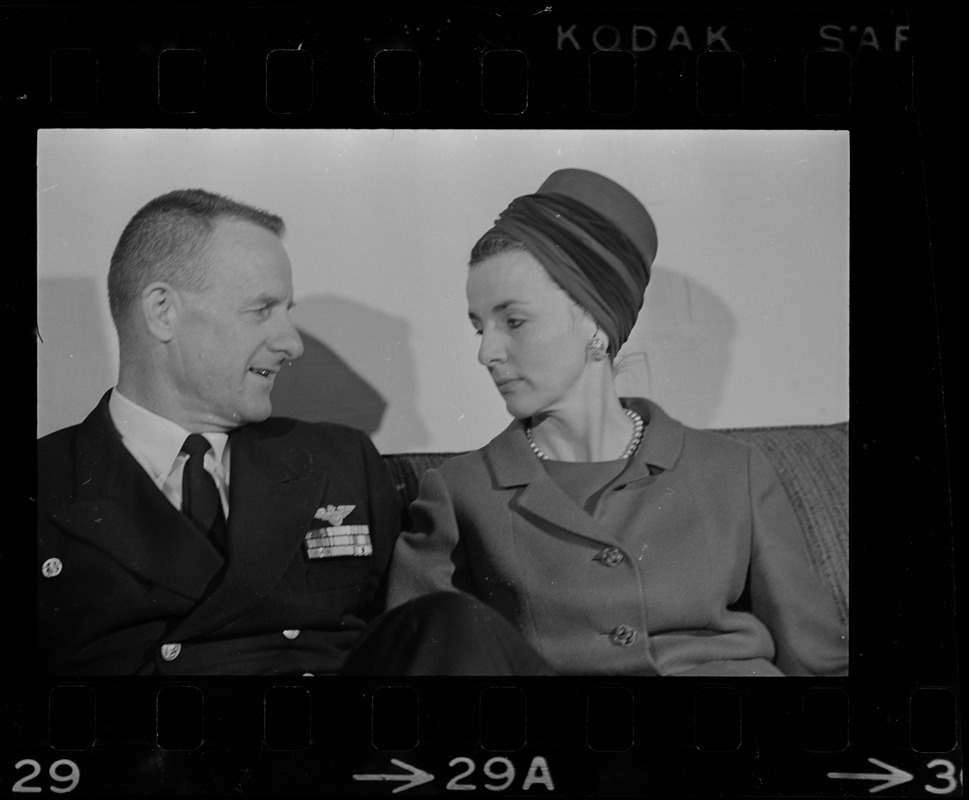 Possibly Captain Gordon H. Hartley and his wife, Charlotte, aboard the ...